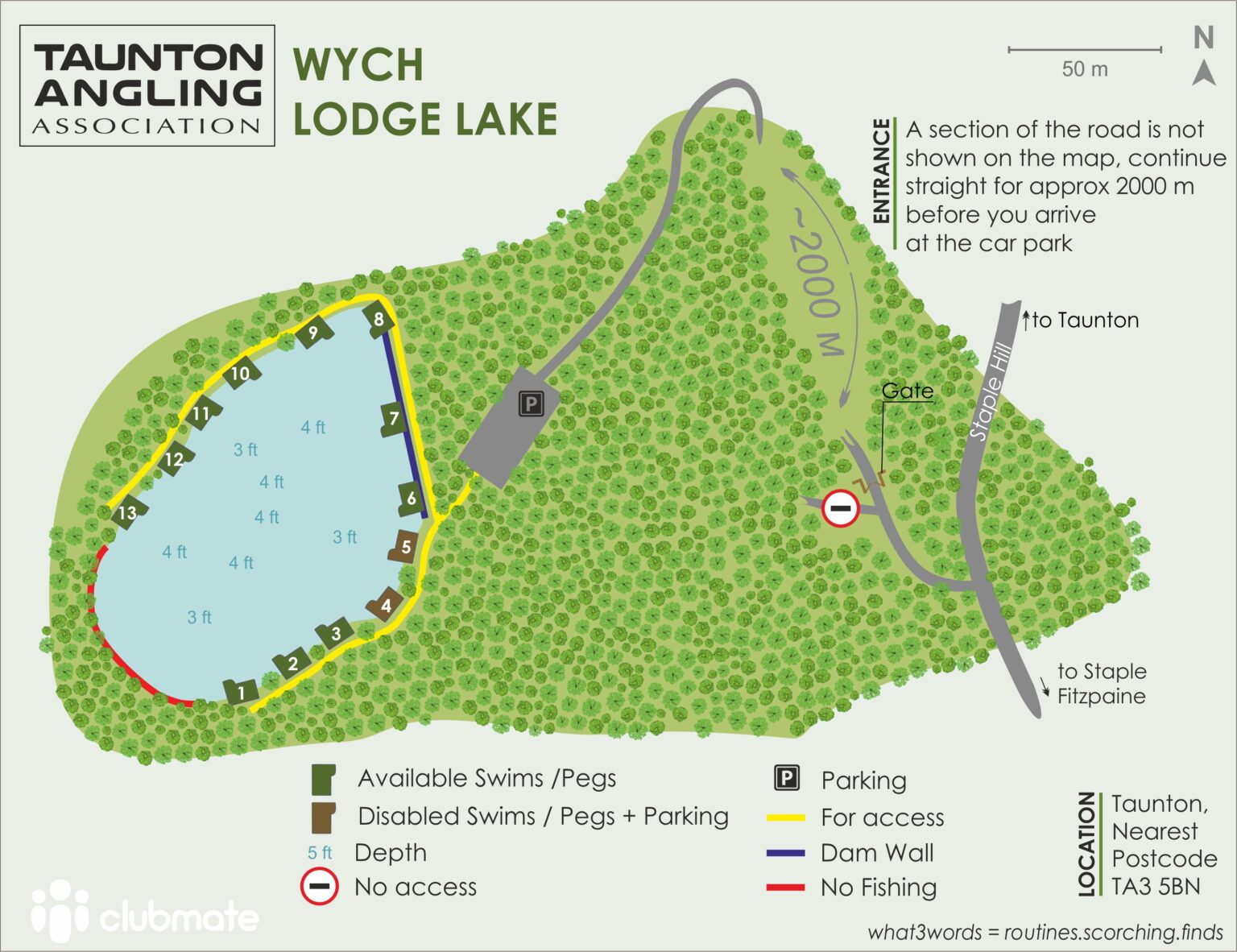 Venue Maps - Taunton Angling Association